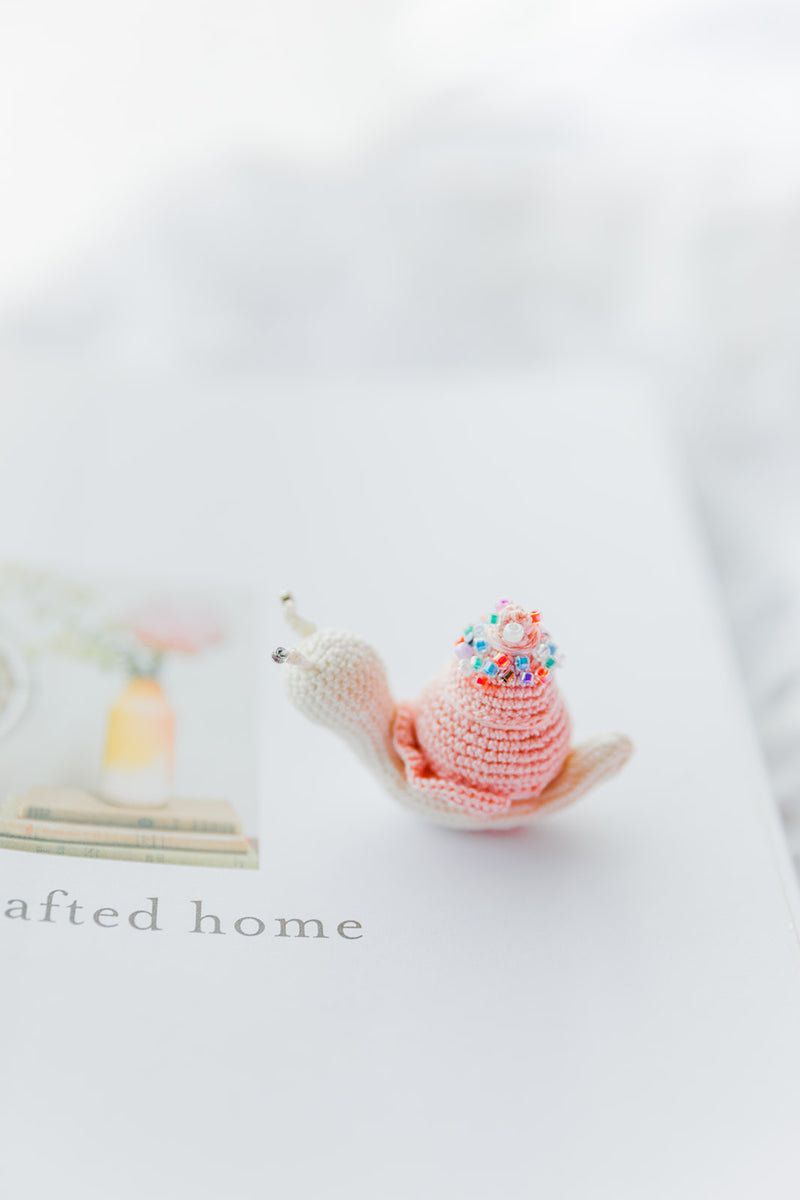 Mini Snail Amigurumi Crochet – Itty Bitty Handmade